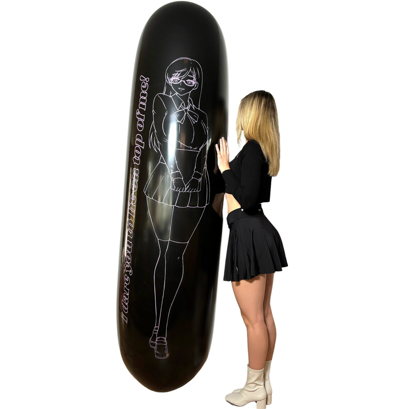 nastila balloons x CATTEX 67" zeppelin balloon GL700 | I dare you! pink ...