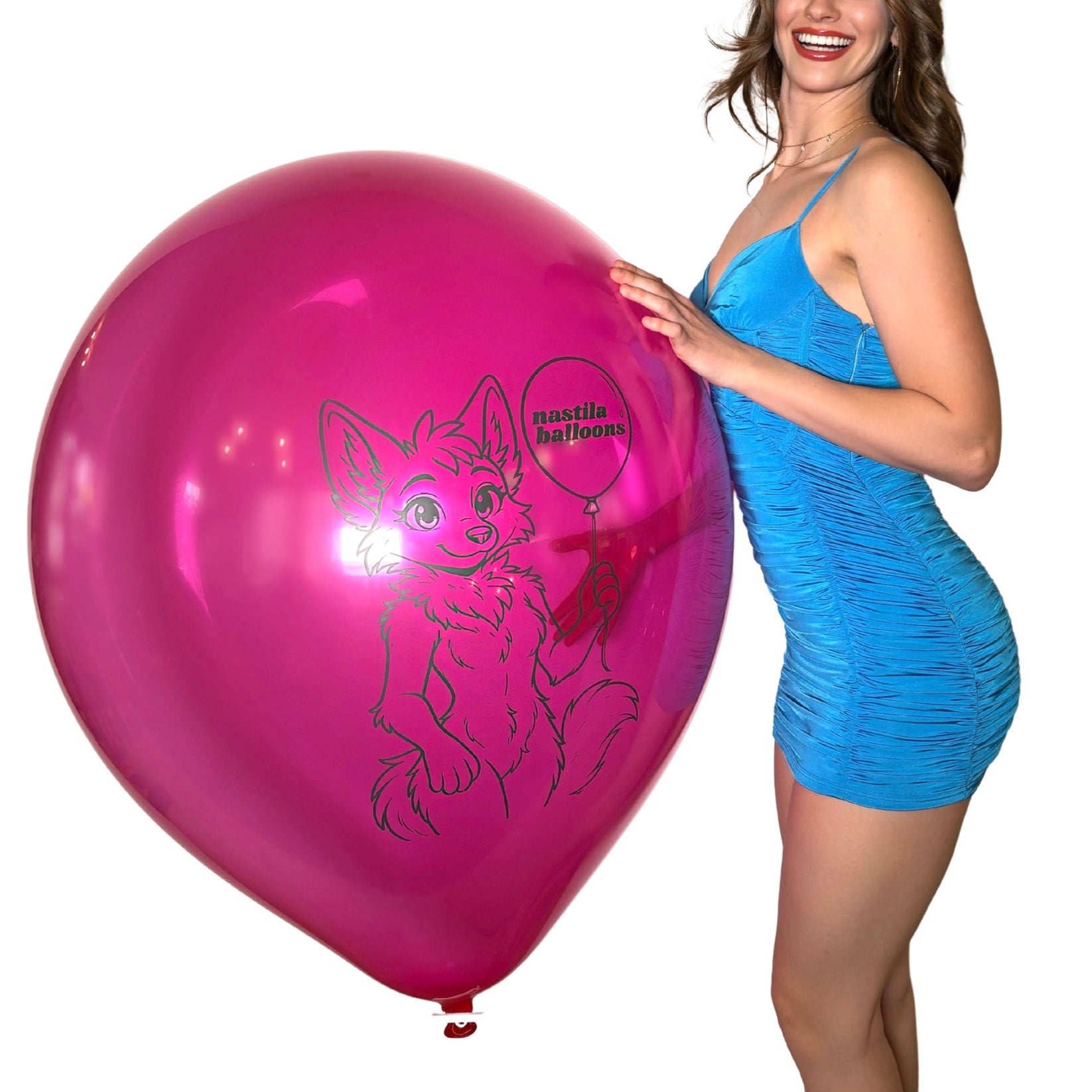 nastila balloons x BELBAL 24" round balloon | Furry girl | nastila balloons